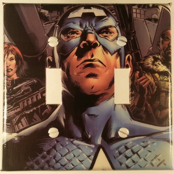 Captain America Plate - Etsy