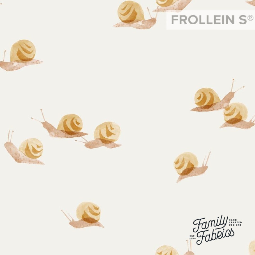 Cotton Jersey Knit Fabric Snails - Etsy