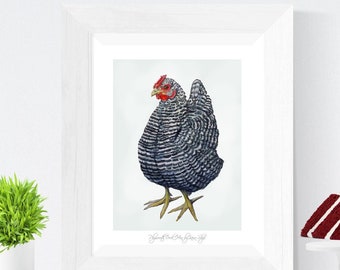 Hen art | Etsy