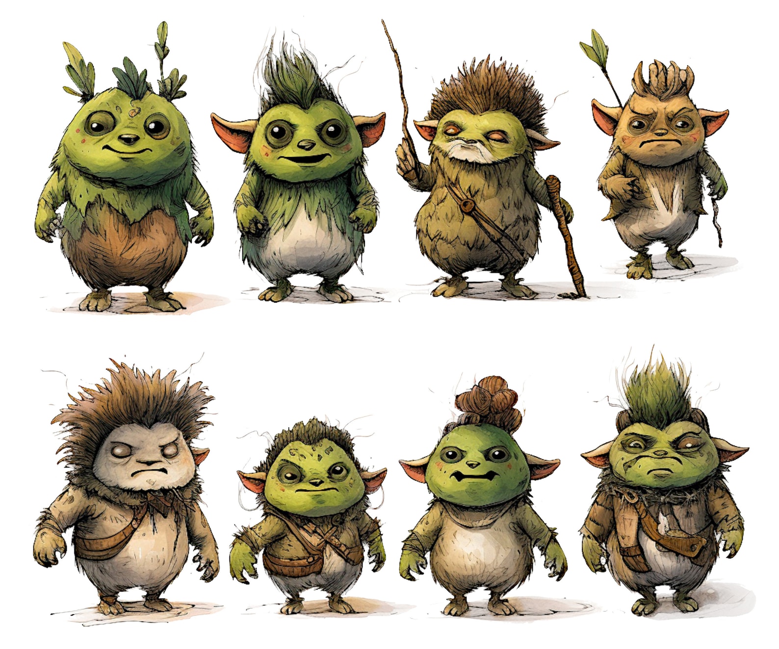 Forest Trolls Clip Art Set of 14 Funny Troll Pngs Printable Forest ...