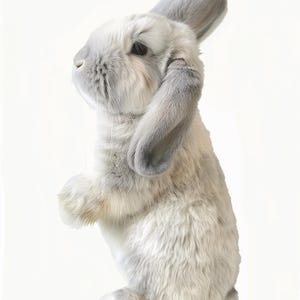 Bunny Rabbit Pngs Set of 4 Cute Bunny Prints Hi-res 4100 Pixels ...