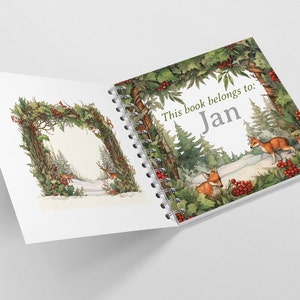 Winter Woodland Border Bundle Set of 5 Winter Scene PNG Printable ...