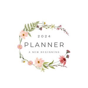 2024 Planner Wildflower Printable Planning Pages Bujo Download Daily ...
