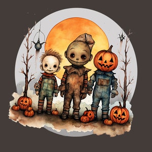 Halloween Sale Sam Character Trick-or-treater Pngs Set of 7 Pumpkin ...