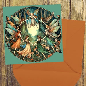 Forest Fairies Circle PNG Printable Transparent Back Fairy Wall Art ...