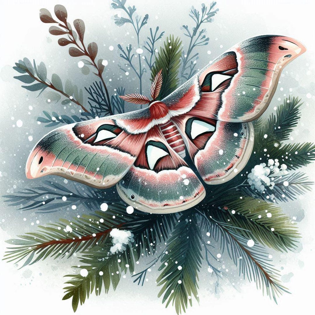 Moth Printable Pngs Set of Five Moth Prints 4000x4000 Pixels Each PNG ...