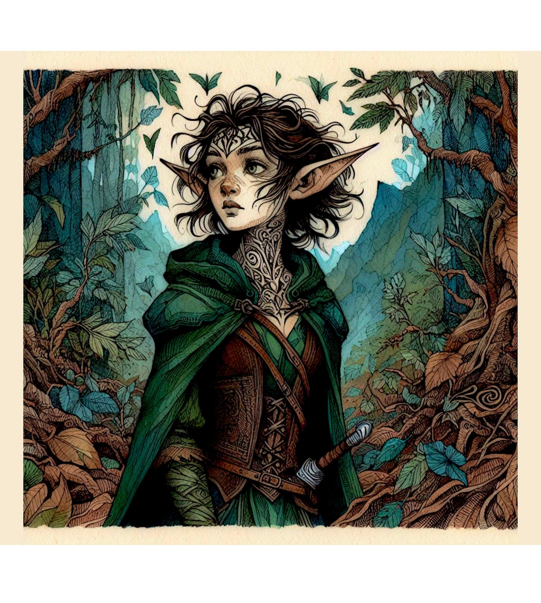 Troll Hunter Digital Illustration Elven Forest Creatures Wall Art JPG ...