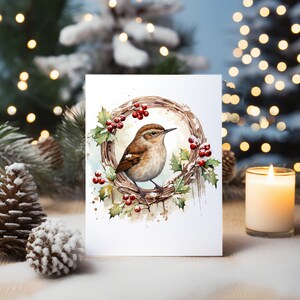 Watercolor Bird Wreath Printables Bundle Six 8x8 Inch Circular Bird ...