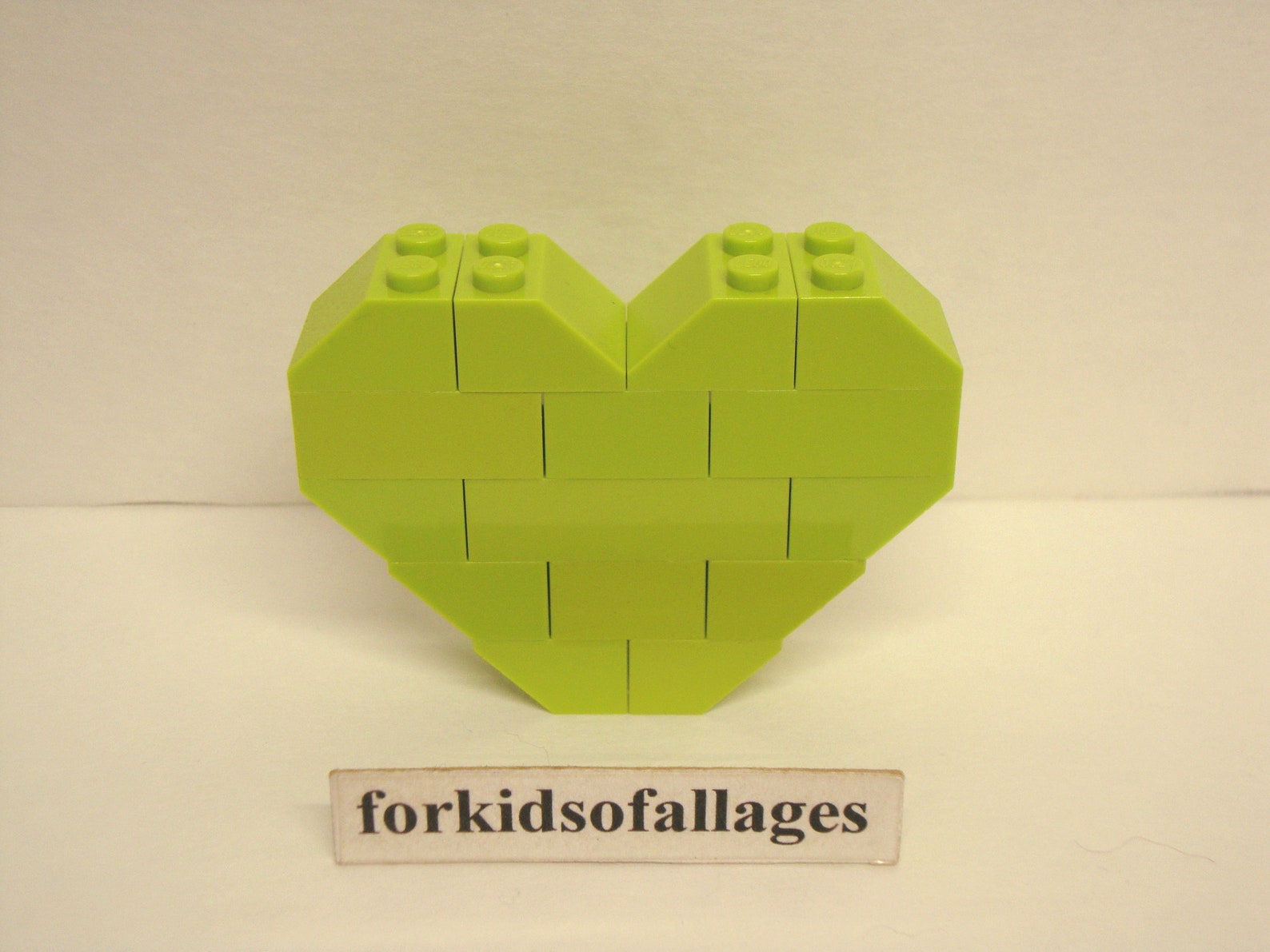 Custom Built Heart Made With Lego Bricks your Choice of - Etsy