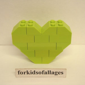 Custom Built Heart Made With Lego Bricks your Choice of - Etsy