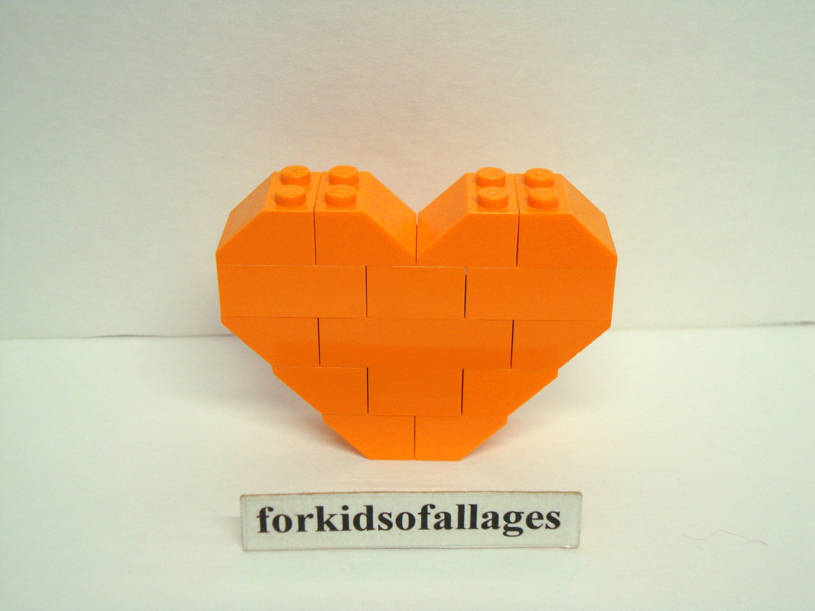 Custom Built Heart Made With Lego Bricks (your Choice of Color ...