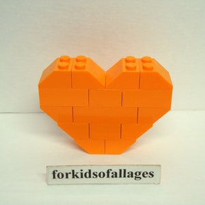 Custom Built Heart Made With Lego Bricks (your Choice of Color ...