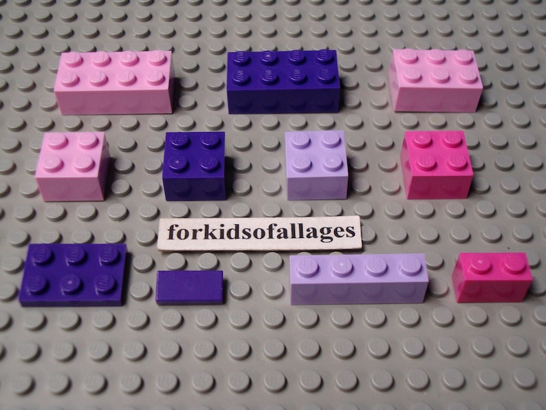 35 Pink and Purple Lego Bricks and Plates Light n Dark Pink | Etsy