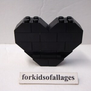 Custom Built Heart Made With Lego Bricks your Choice of - Etsy