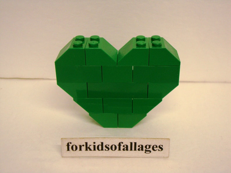 Custom Built Heart Made With Lego Bricks (your Choice of Color ...