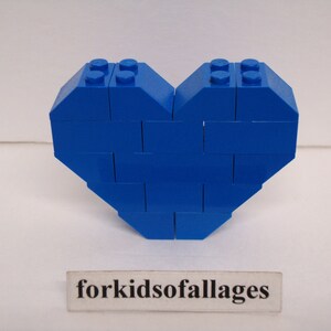 Custom Built Heart Made With Lego Bricks (your Choice of Color ...