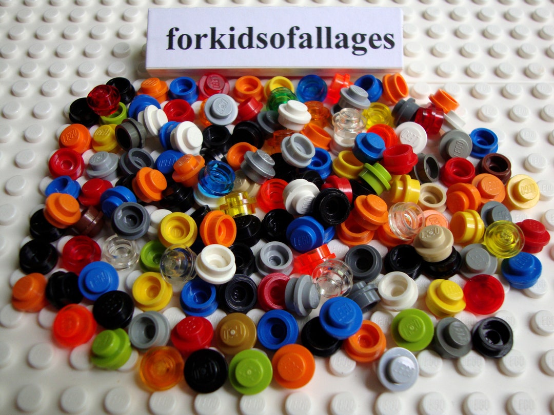 Lot de 150 assiettes rondes Lego, bouchons lumineux, 1 x 1 point, vert ...