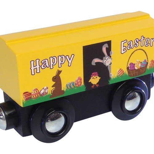 Blue Birthday Wooden Train Boxcar | Etsy