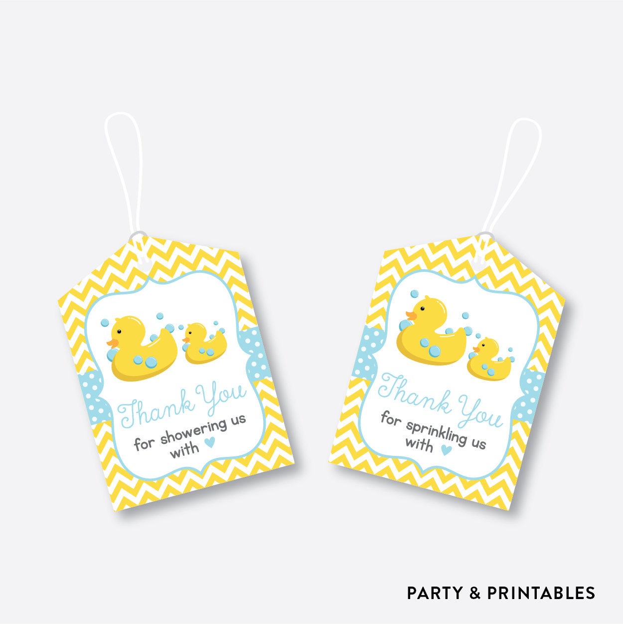 Rubber Ducky Favor Tags