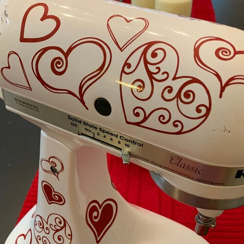 Hearts Kitchenaid Mixer Mixing Machine Decal Art Wrap - Etsy