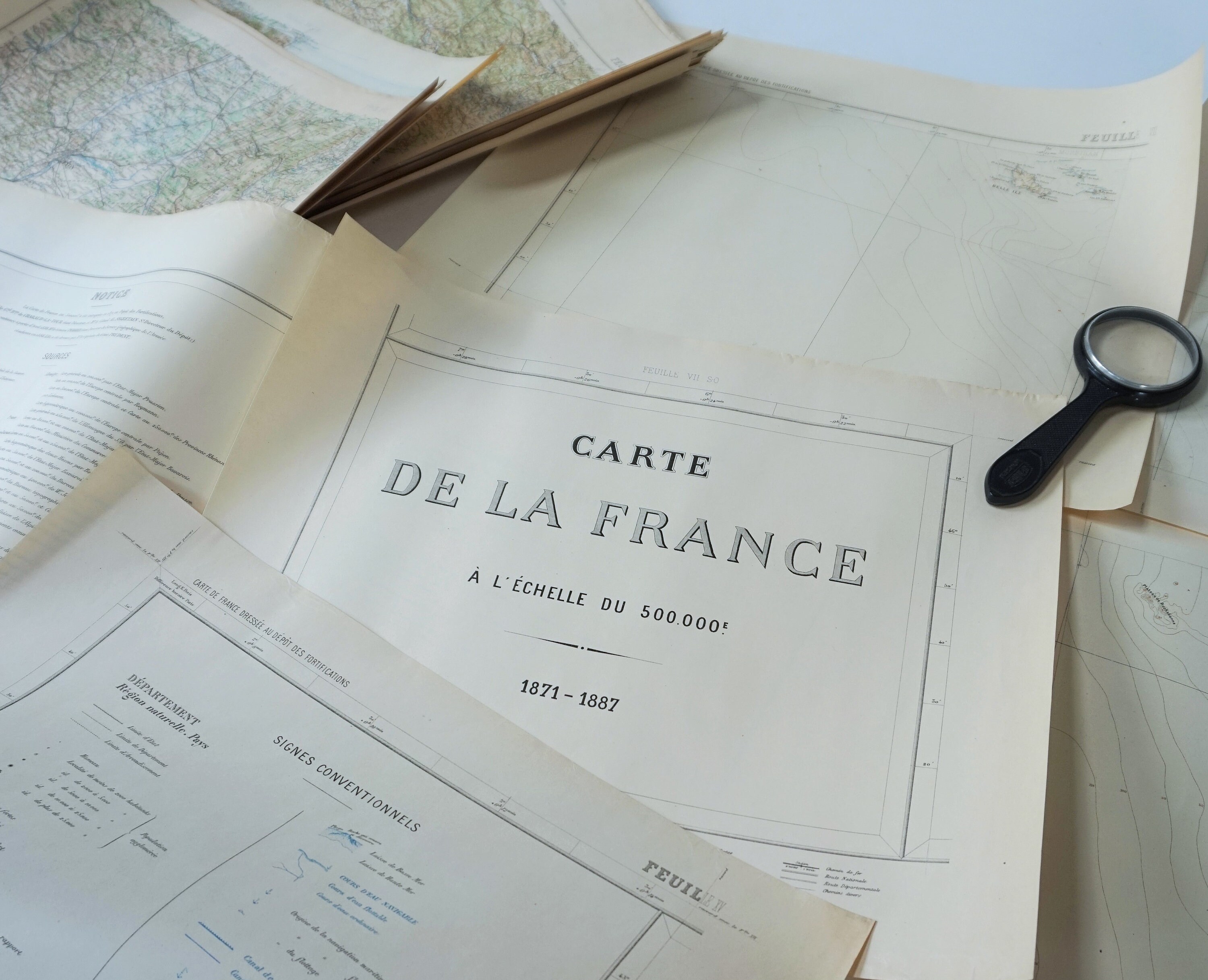Old French Maps / Authentic / France Including Madrid / Newly Found / 4 ...