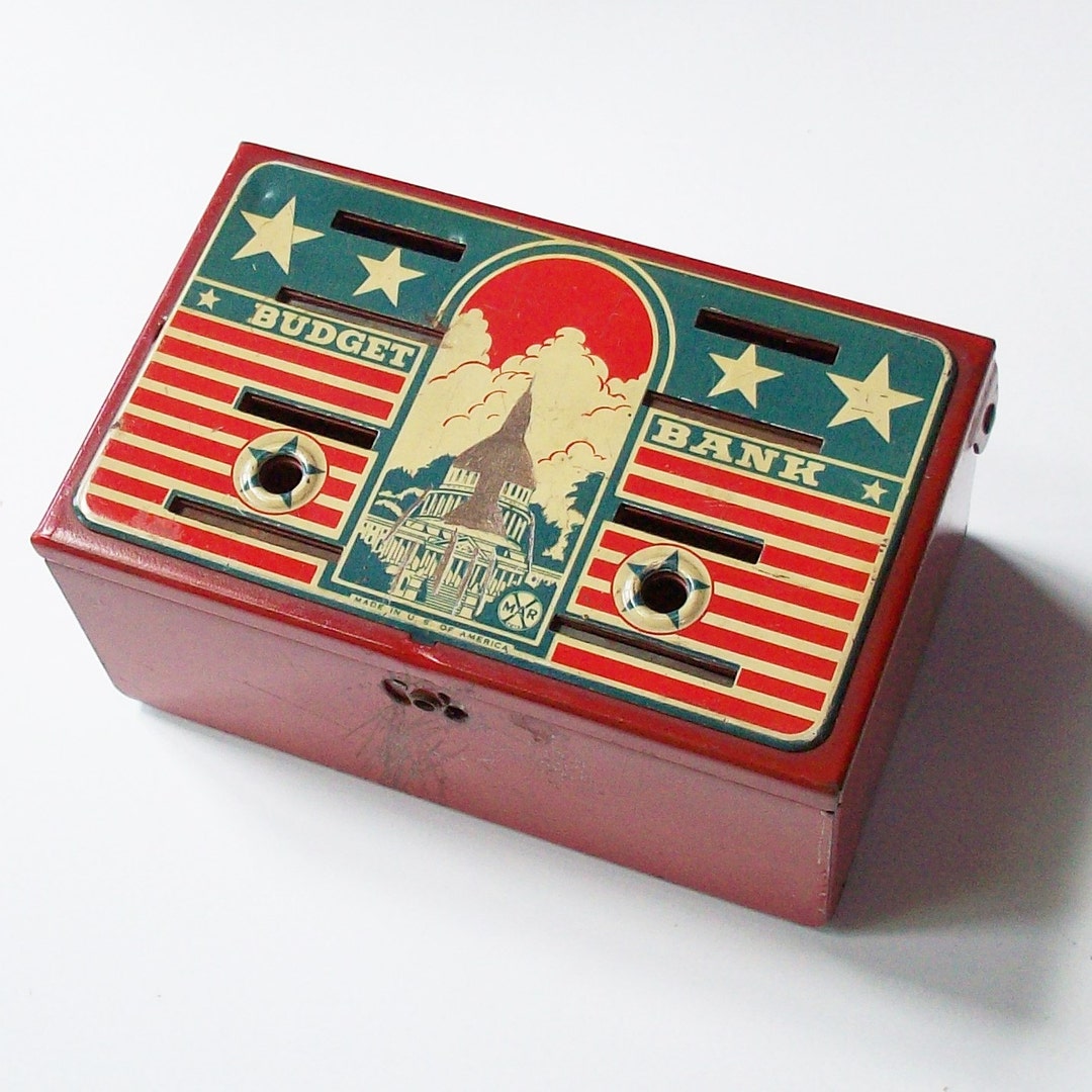 American Toy Bank From Marx / Imagery of Capital With an Airplane ...