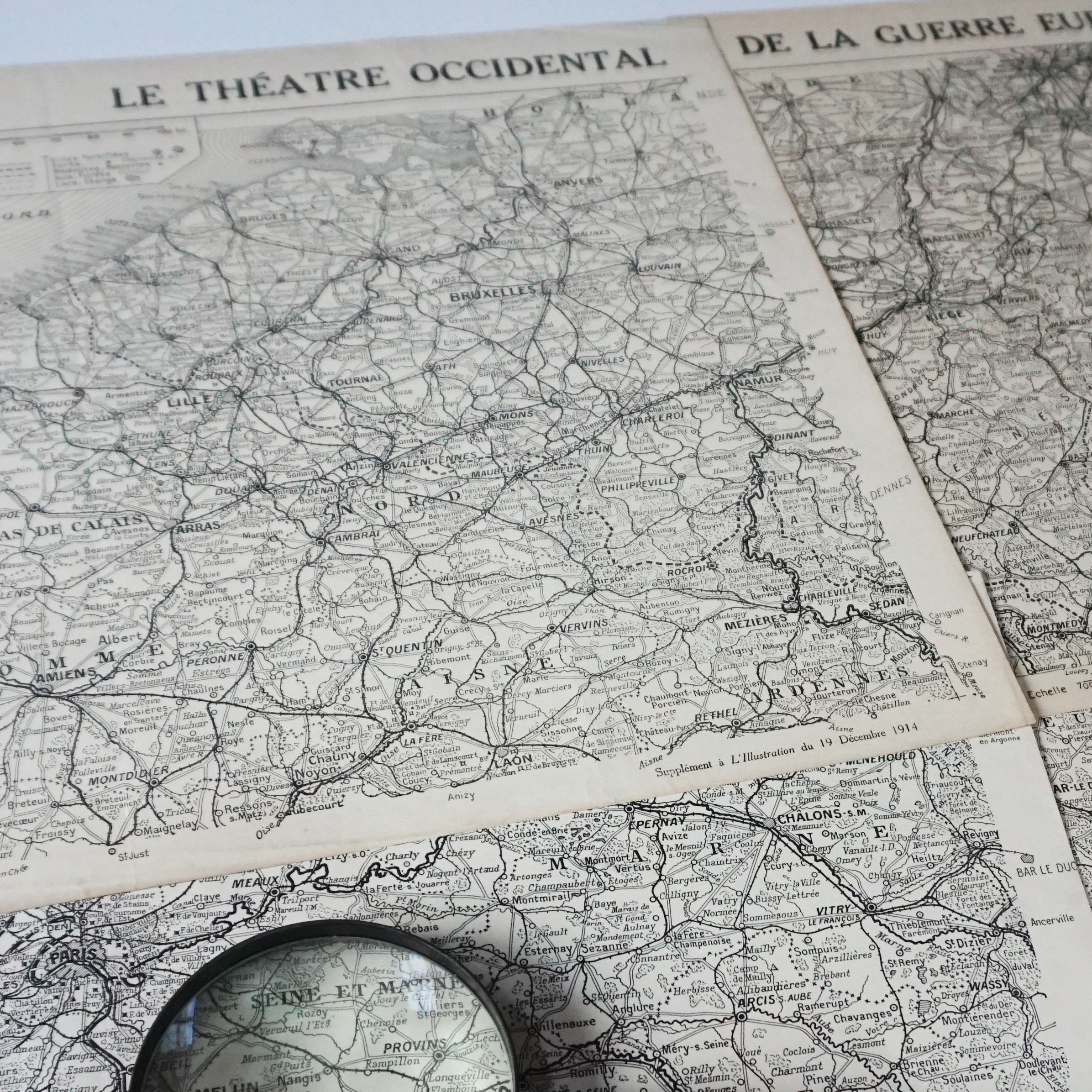 Drawn Ww1 Battlefield Maps Paper