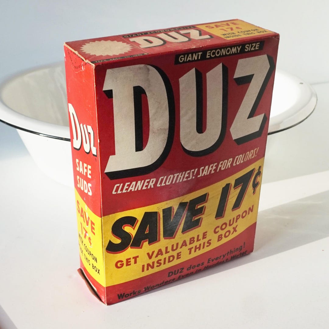 DUZ Soap / for Laundry or Dishes / Full Box / Great Laundry Decor! - Etsy