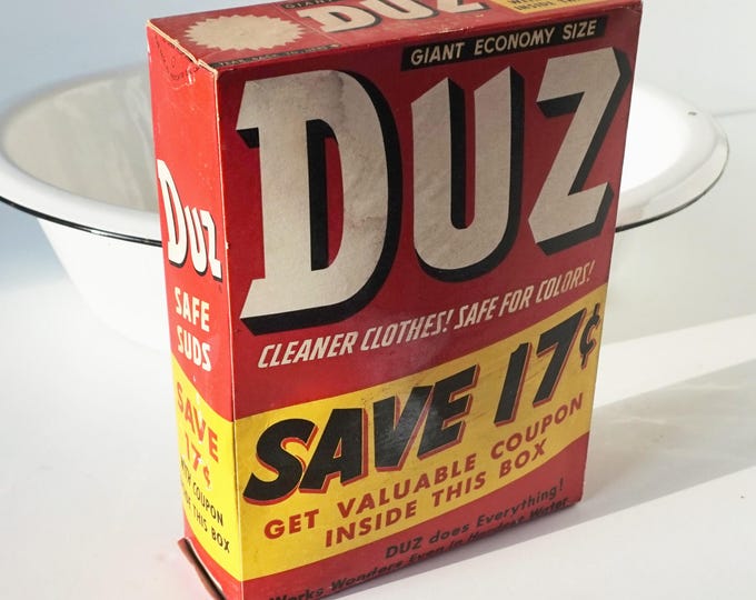 DUZ Soap / for Laundry or Dishes / Full Box / Great Laundry Decor! - Etsy