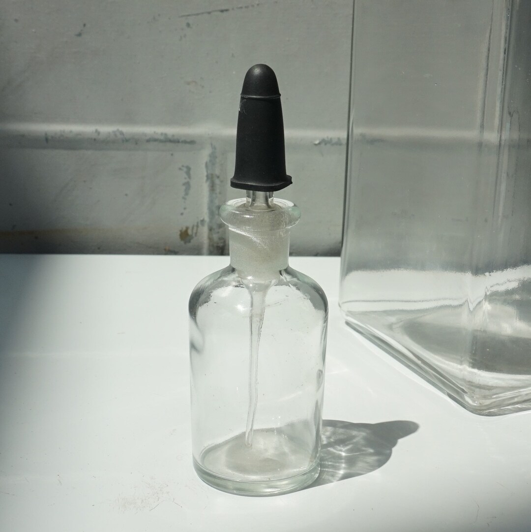 Apothecary Bottle / Dropper Bottle With Ground Glass Stopper / - Etsy