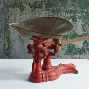 American Scale / Iron and Brass Antique / Great Red Iron Color - Etsy