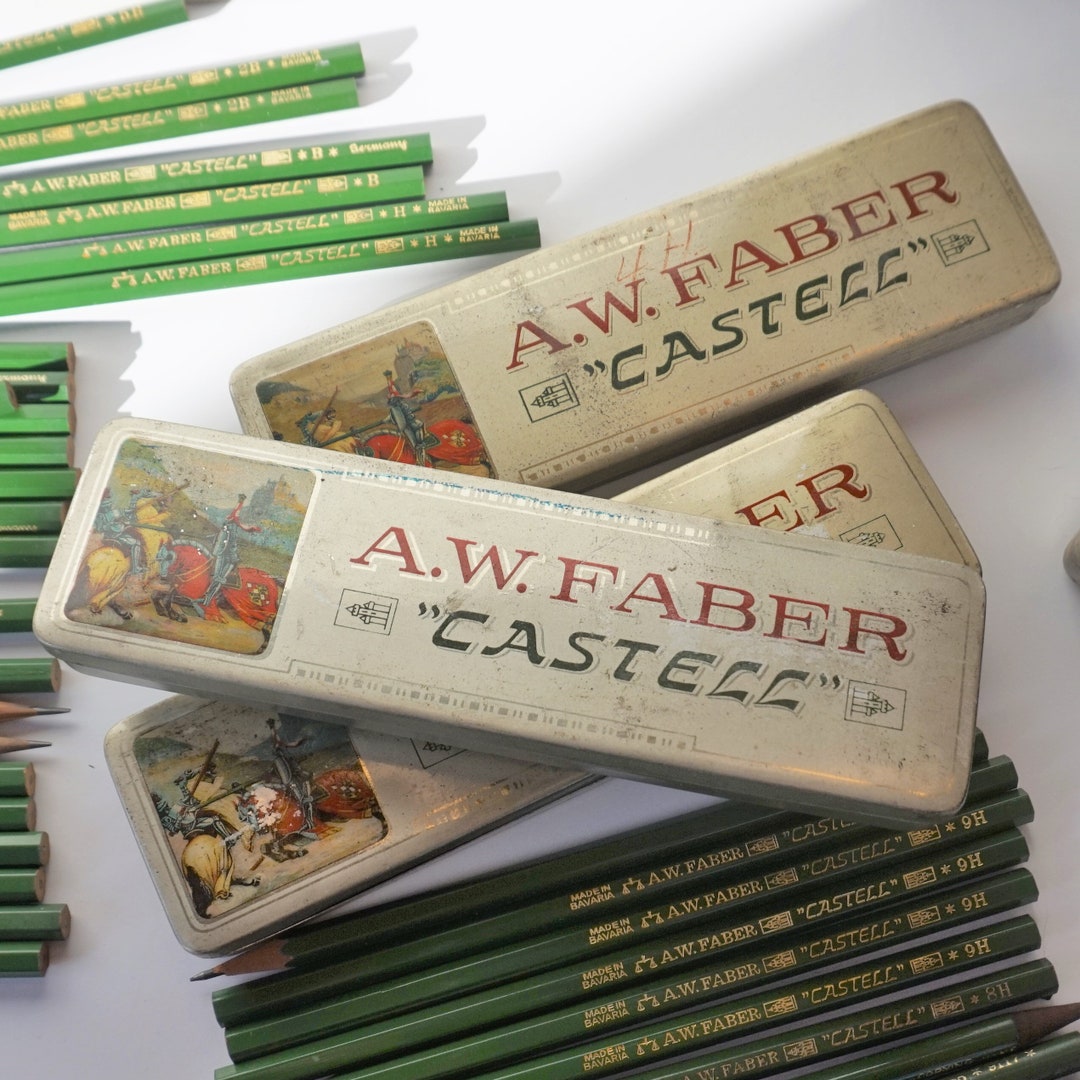 Artists Pencils / A.w.faber Casstell / Drawing Pencils or Tin / Germany ...