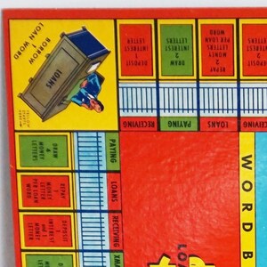 Board Game From the 1940's / Word Bank Game / Interesting Art and ...