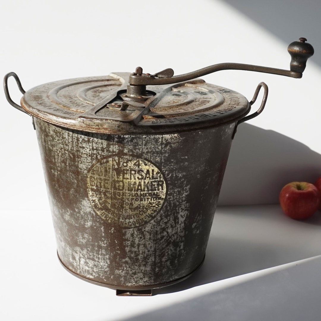 Bread Bucket / Vintage Primitve Bread-making Bucket / Family Size ...