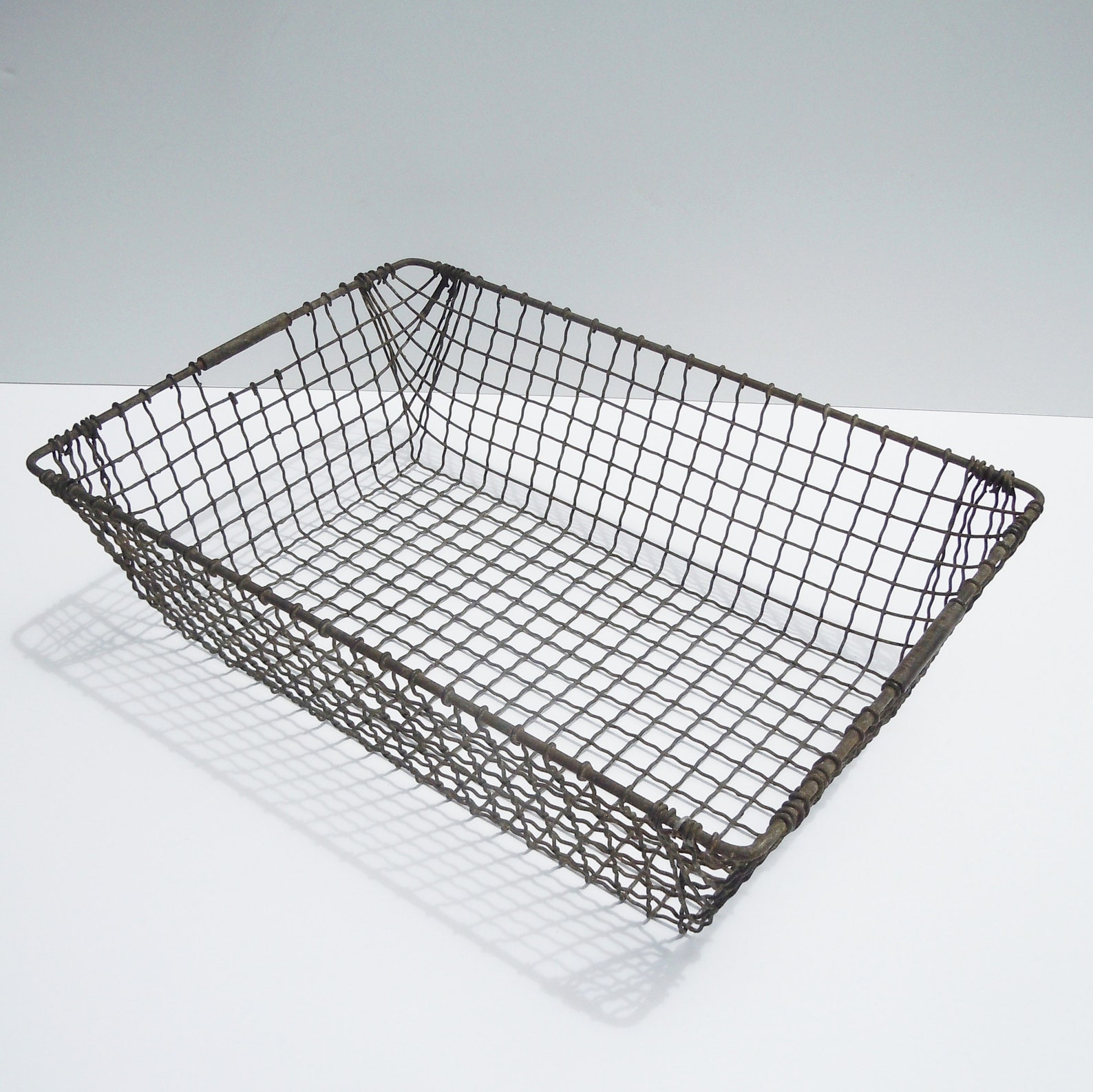 Wire Tray / Large Metal Tray with Handles / Beautiful | Etsy