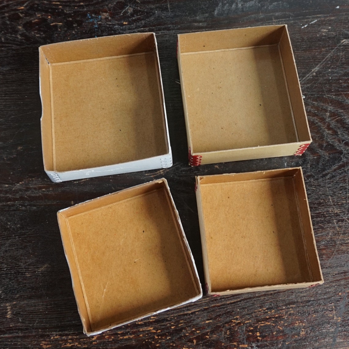 Vintage Cardboard / Little Painted Boxes That Withstand the - Etsy