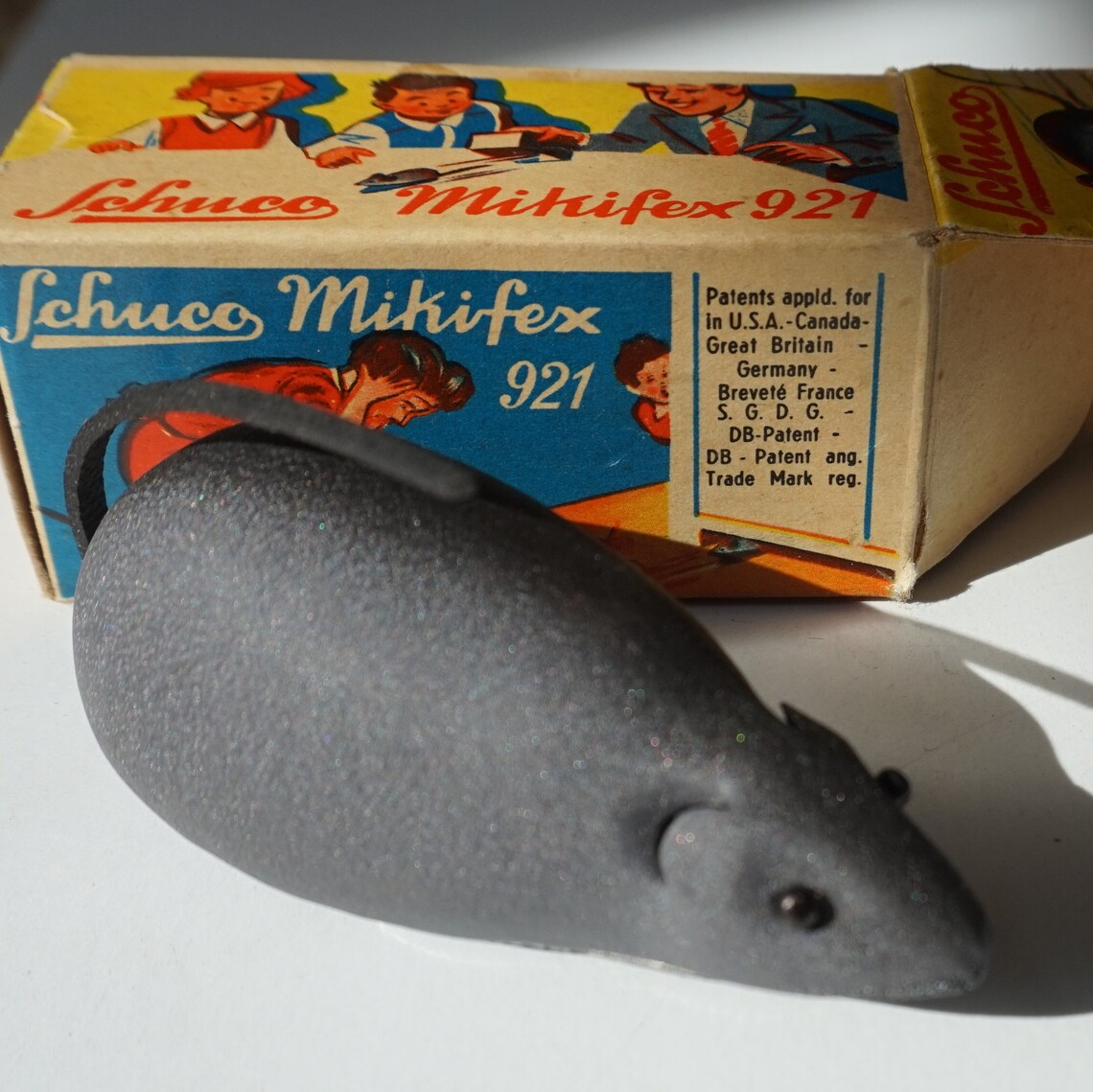 Antique Schuco Wind up Mouse / Vintage Joke / Fake Mouse / Mom | Etsy