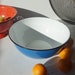Vintage Enamelware / Medium Blue Bowl / Lightweight / Charming Useful ...