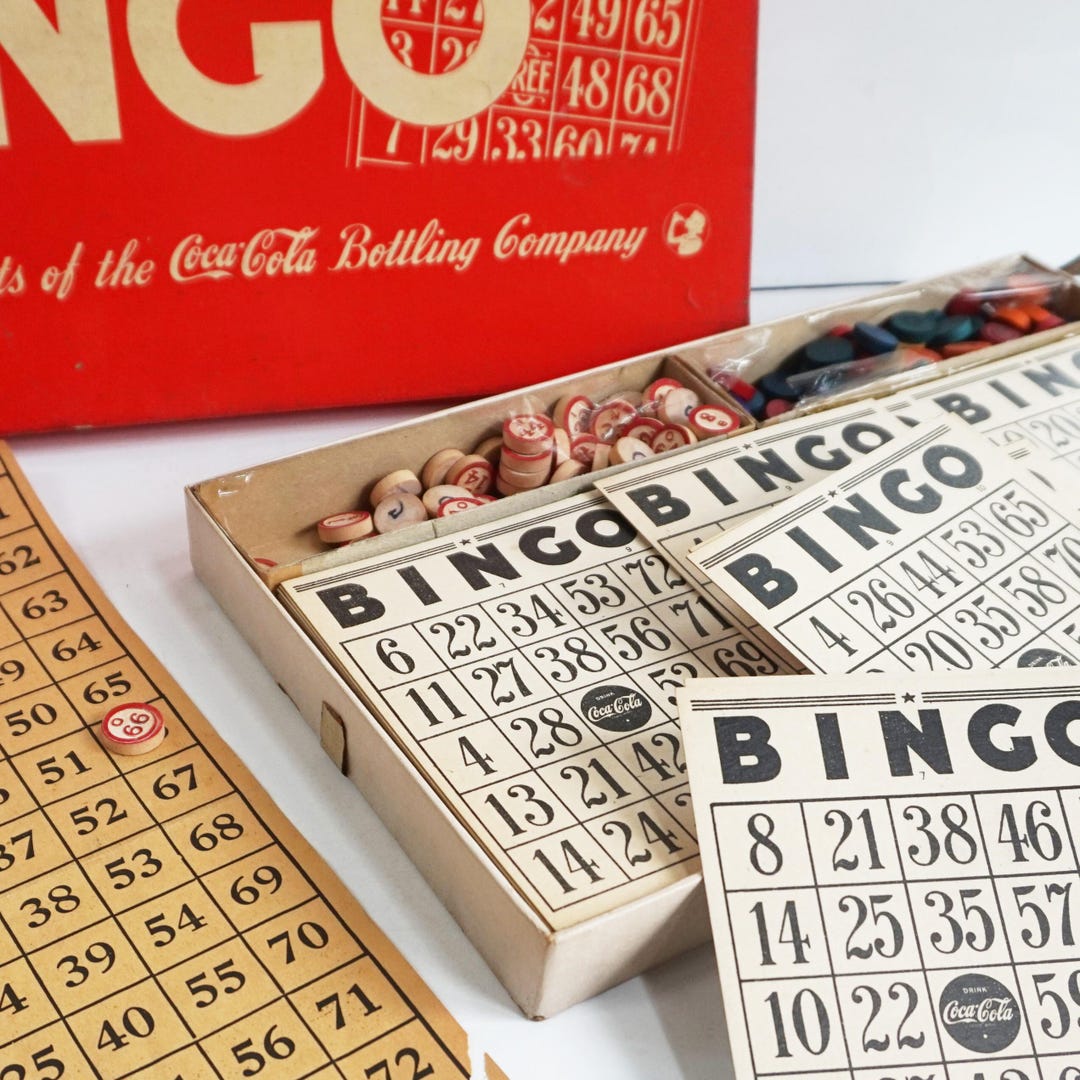 Bingo Game From the 1950's / Vintage "coca-cola" Game of Bingo / - Etsy