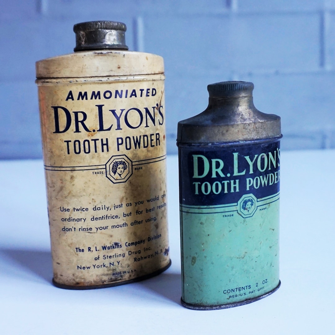 Vintage Medical Cabinet / Dr Lyons Tooth Powder / Authentic Containers ...
