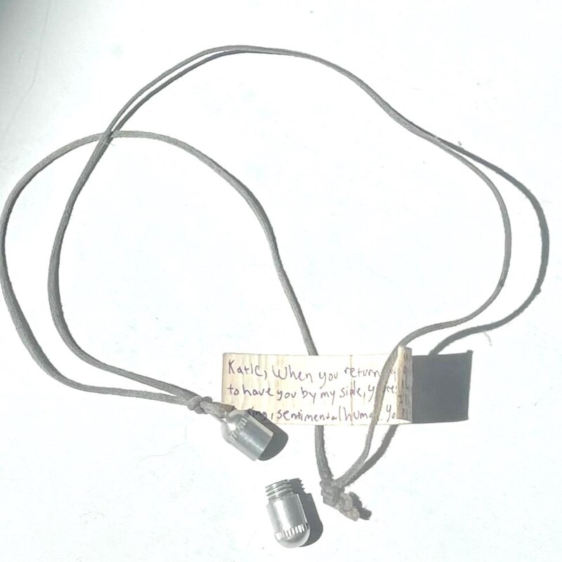 Secret Note Necklace - Etsy