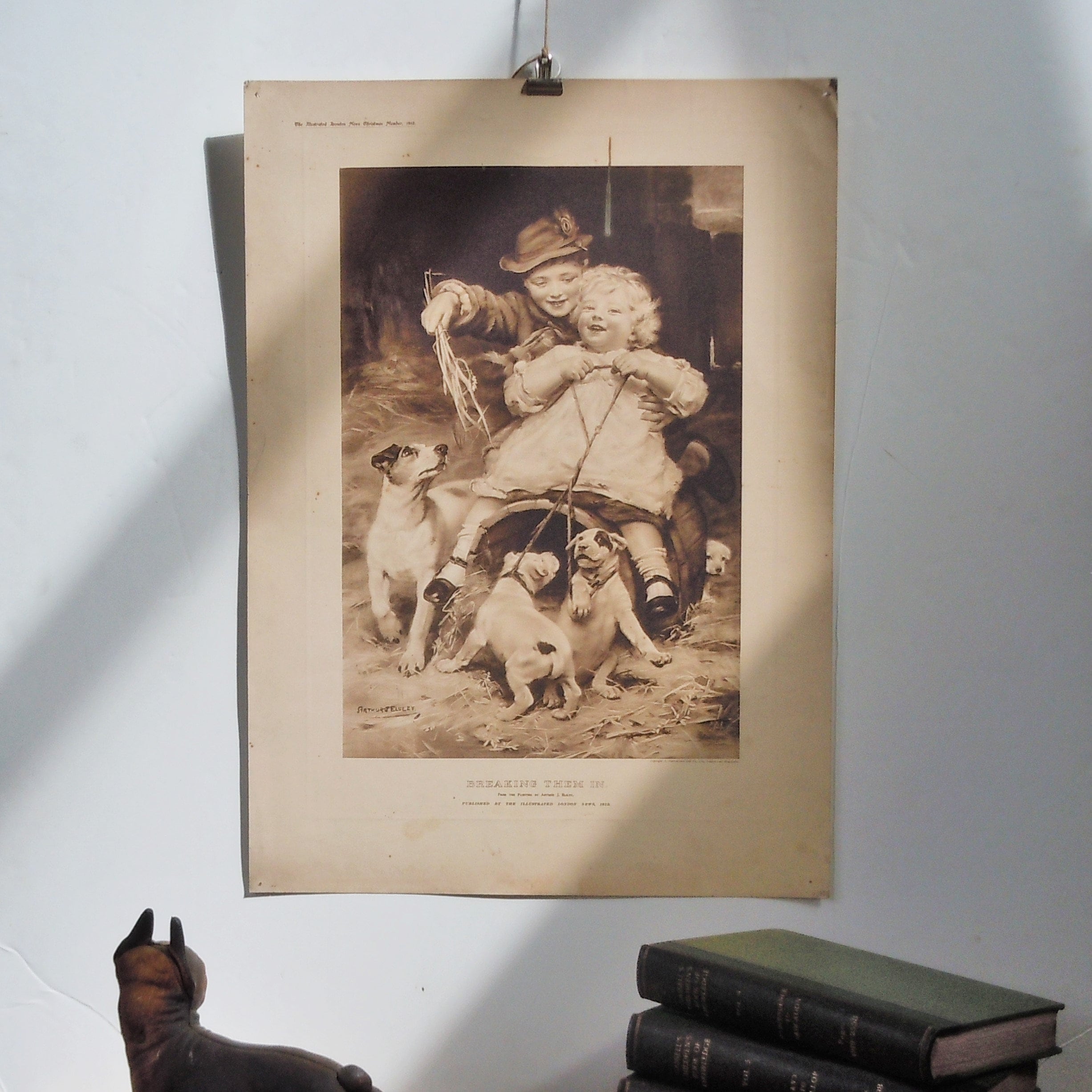 Large Format Vintage Print / breaking Them In / - Etsy