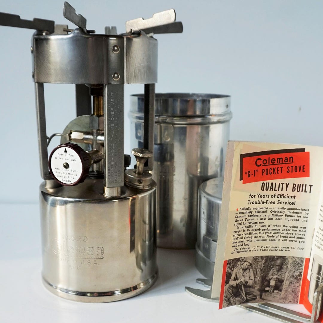 Coleman 530 / Portable GI Camp Stove / Refillable Lightweight ...