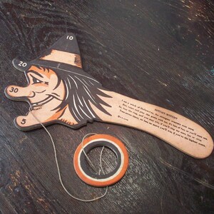 Vintage Halloween Handheld Childs Game / Hitchy Witchy / Reto Game ...