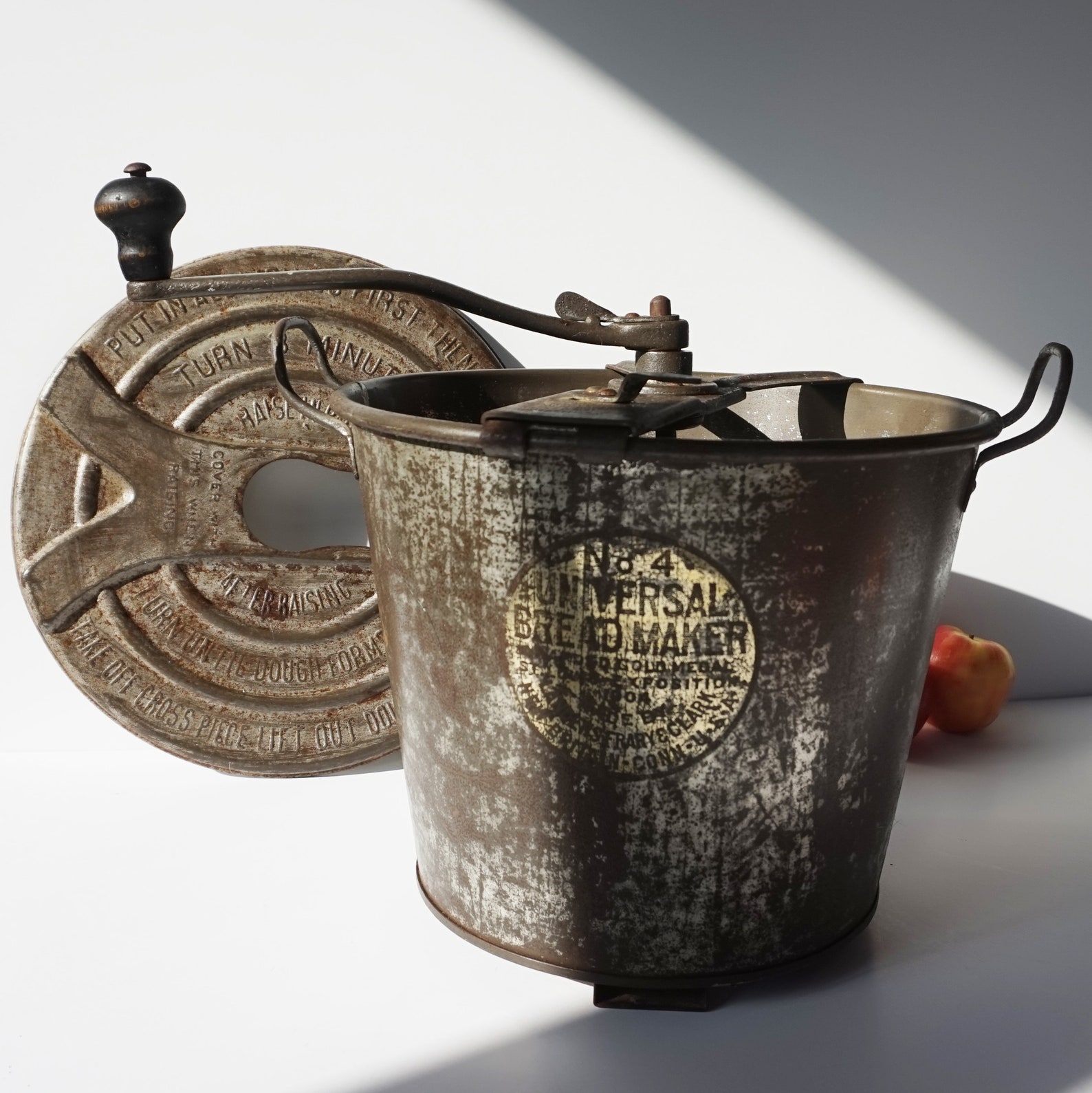 Bread Bucket / Vintage Primitve Bread-making Bucket / Family Size ...