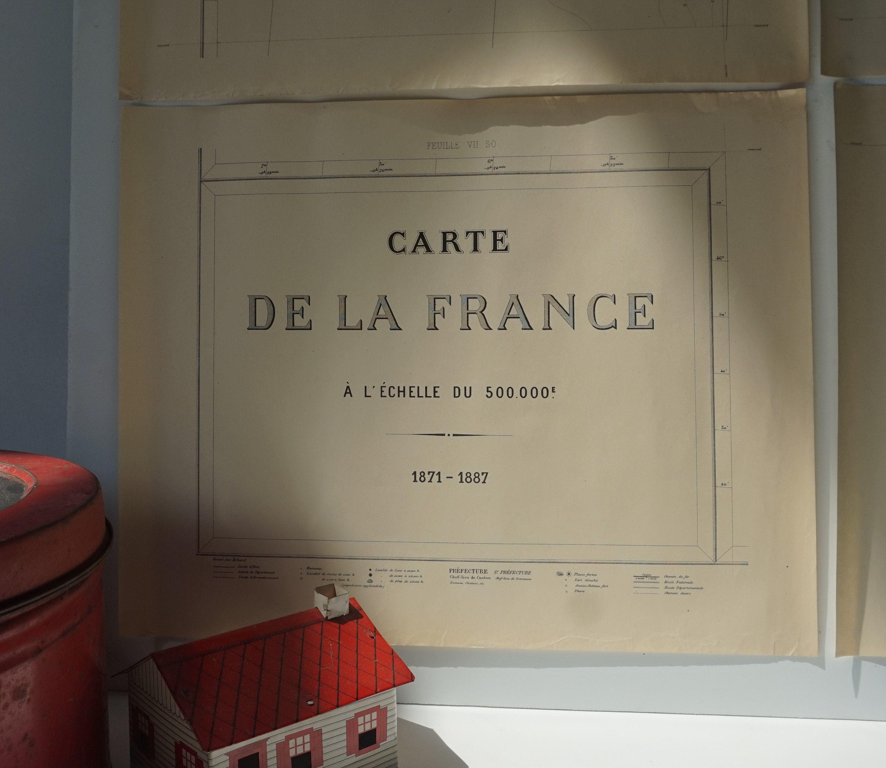 Old French Maps / Authentic / France Including Madrid / Newly Found / 4 ...