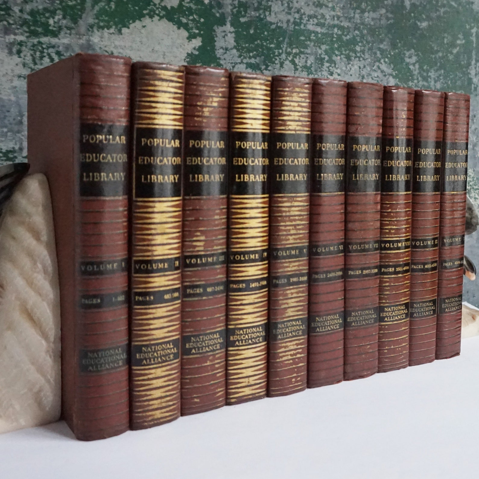 Popular Educators Library / 10 Volumes / Beautiful Library of - Etsy