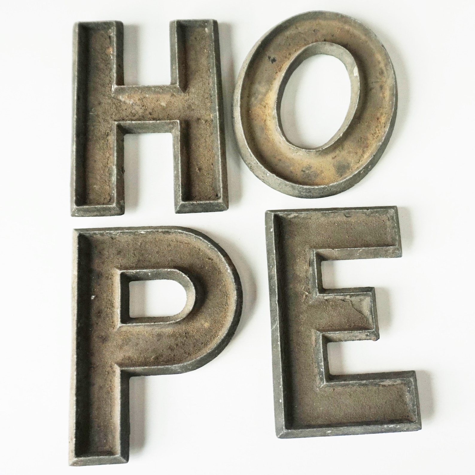 HOPE / Vintage Letters / Cast Metal With Layers of Paint / 6" Tall ...