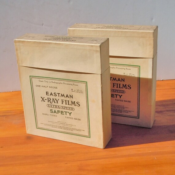 Eastman X-ray Films / 2 Photo Film Boxes From the 1940's / - Etsy