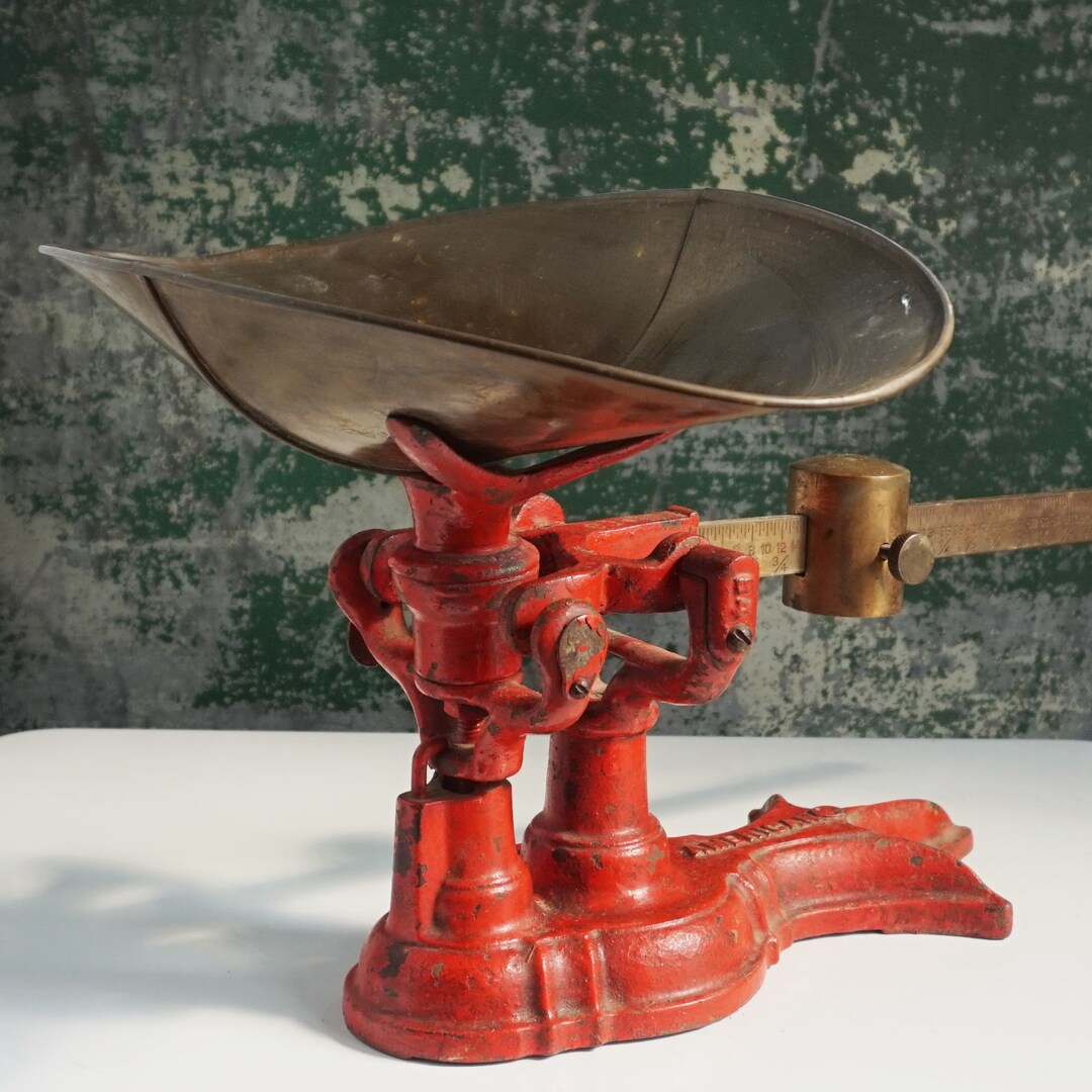 American Scale / Iron and Brass Antique / Great Red Iron Color - Etsy